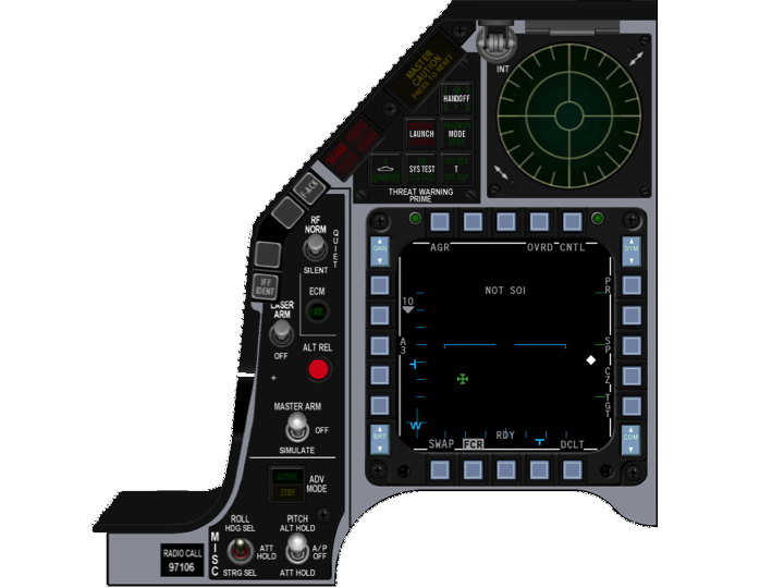 F-16 Fighting Falcon cockpit